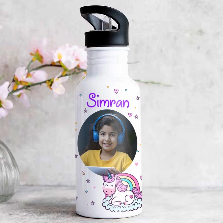 Personalized photo steel sipper – Her Dream Store