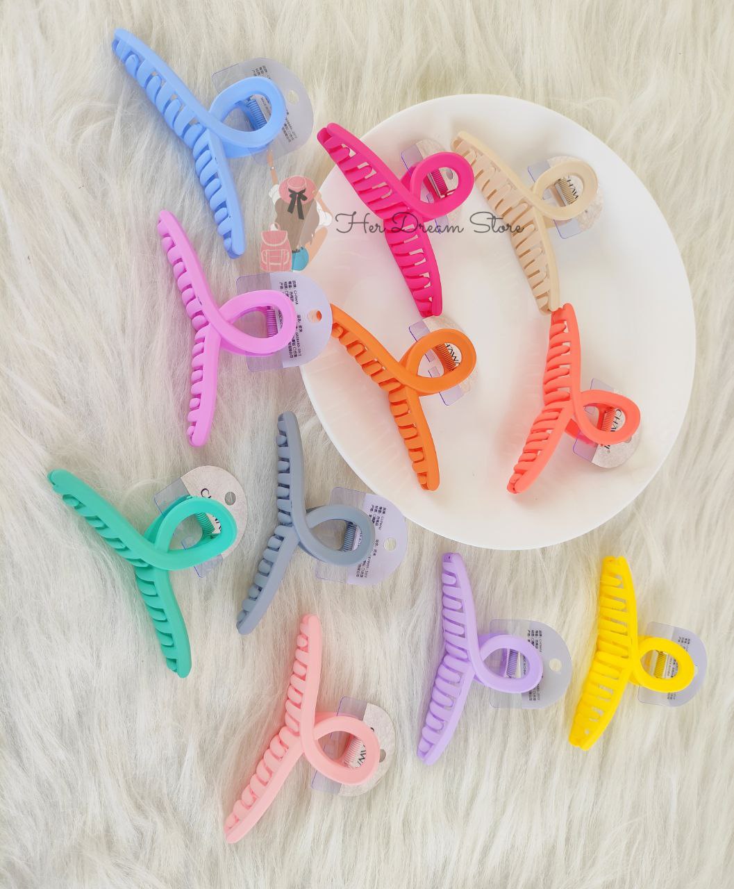 Korean Large Size Claw Catch Clips – Her Dream Store